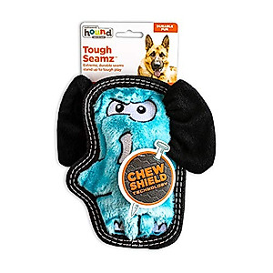 Outward Hound Tough Seamz Elephant Plush Dog Toy, Small