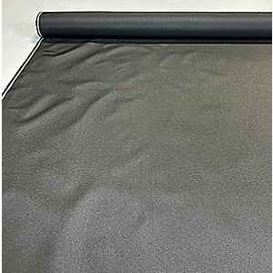 USA Fabric Store Black Ballistic 1680D Nylon Fabric 60 Inches Wide Cordura Water Repellent Coated DWR, By the yard