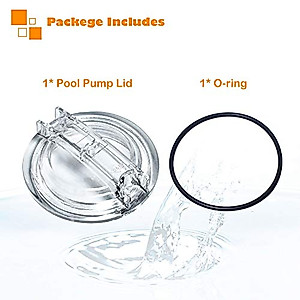 𝟐𝟎𝟐𝟑 𝙐𝗽𝒈𝒓𝒂𝒅𝒆𝒅 SPX3100D Pool Pump Lid for compatible with Hayward Super II Pump SP3000 Series Models SP3007(eeaz) SP3010 SPX3000S Strainer Cover O-ring Replacement Thread Strainer Cover