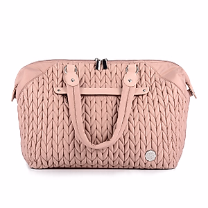 Diaper Bag Tote Baby Nappy Changing Bag Multifunction Large Baby Travel Handbag for Mom(Dusty Rose)