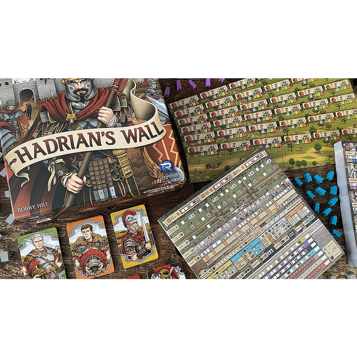 Renegade Game Studios: Hadrian's Wall, Strategy Board Game, 60 Minute Play Time, 1 to 6 Players, For Ages 12 and up