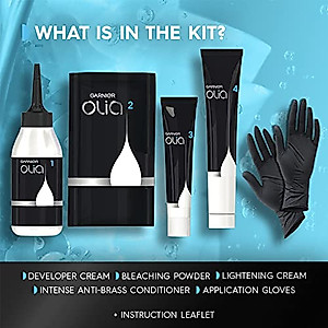 Garnier Hair Color Olia Ammonia-Free Brilliant Color Oil-Rich Permanent Hair Dye, B+++ Bleach Blonde Extreme, 2 Count (Packaging May Vary)