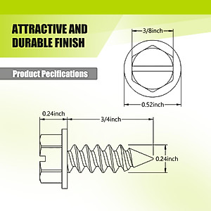 gunhunt 4 PCS License Plate Screw Kit, 304 Stainless Steel Bolts Fasteners, Hexagon Head Screw, Universal for Front Rear License Plates & License Plate Frame Covers of Cars, Trucks SUVs (Black)