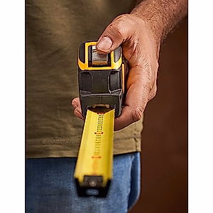 STANLEY XTHT0-33501 FATMAX Autolock Tape, 8m Metric Only, Yellow/Black