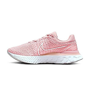Nike Womens React Infinity Run FK 3 Running Trainers DD3024 Sneakers Shoes (UK 4.5 US 7 EU 38, Pink Glaze White Pink Foam 600)