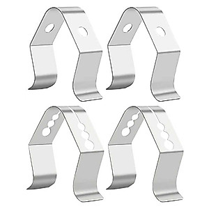 4 Pcs Grill Thermometer Probe Clip Holder Meat Thermometer Probe Holder for Grill Smoker Oven Ambient Temperature Reading, 2 Styles