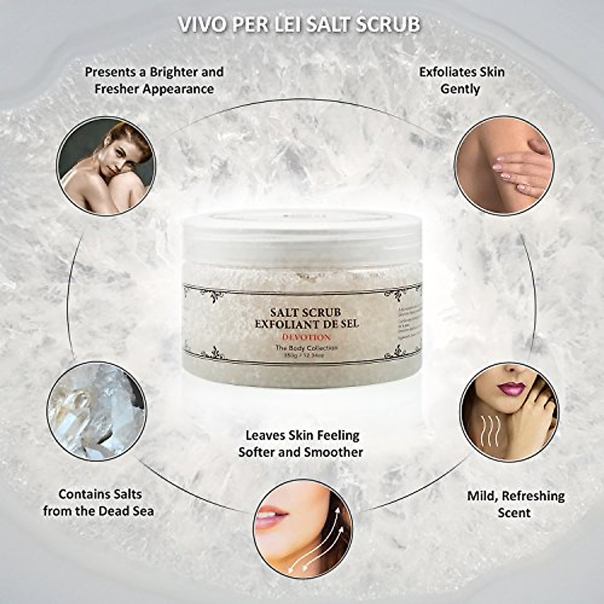 Vivo Per Lei Body Salt Scrub, 350 g