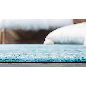 Unique Loom Imperial Collection (2' 0 x 3' 0 Rectangular, Turquoise/ Ivory)