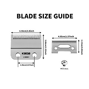 KBDS Replacement Blades for Clippers,Precision 2 Holes Clipper Blades Replacement for Magic Clip Parts Compatible with WAHL Clipper WAHL 5-Star Senior, Reflections Senior,2 PACK