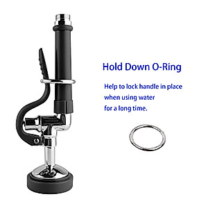 Pre Rinse Sprayer Sink Sprayer Replacement Spray Valve for Commercial Sink Faucet Polished High Pressured, Black