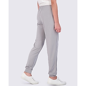 3 Pack: Girls Dry Fit Soft Sweatpants Girls Joggers Teen PJ Pants Athletic Warmup Basic Casual Sweatpants Sports Kids Clothing Clothes Youth Children Sweats Pant Running Leggings -Set 3, M (10/12)