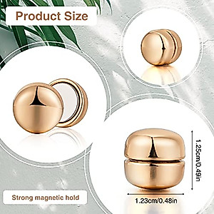 PeacePray 2 Pairs Premium Strong Hijab Magnetic Pins with Storage Bag, No-Snag Multi-Use Hijab Magnets, Pinless Magnetic Hijab Pins, Choose Your Favorite Style Freely, Matte Nude