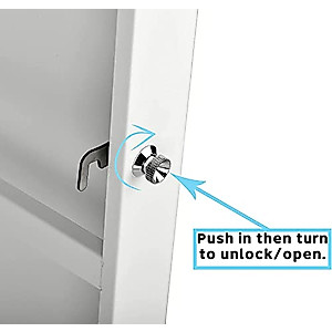 AdirHome Built-in Laundry Hamper, Clothes Hamper with Lid Wall Laundry Basket, Wall Laundry Box, Great Space Saving Solution for Remodelled Baths, Kitchen - White