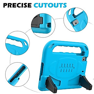 AVAWO Kids Case for iPad Mini 1 2 3 - Light Weight Shock Proof Handle Stand Kids for iPad Mini, iPad Mini 3rd Generation, iPad Mini 2 with Retina Display - Blue