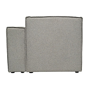 Flash Furniture Bridgetown Fabric Right Chair Module for Sectional Sofa, Customizable Modular Couch Right Seat with Arm Rest, Gray