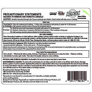 Avenger Organics, Avenger Weed Killer Concentrate, for Organic Gardening, 32 oz