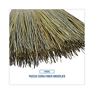 Boardwalk 932YCT Warehouse Broom Corn Fiber Bristles 42-Inch Wood Handle Natural 12/Carton
