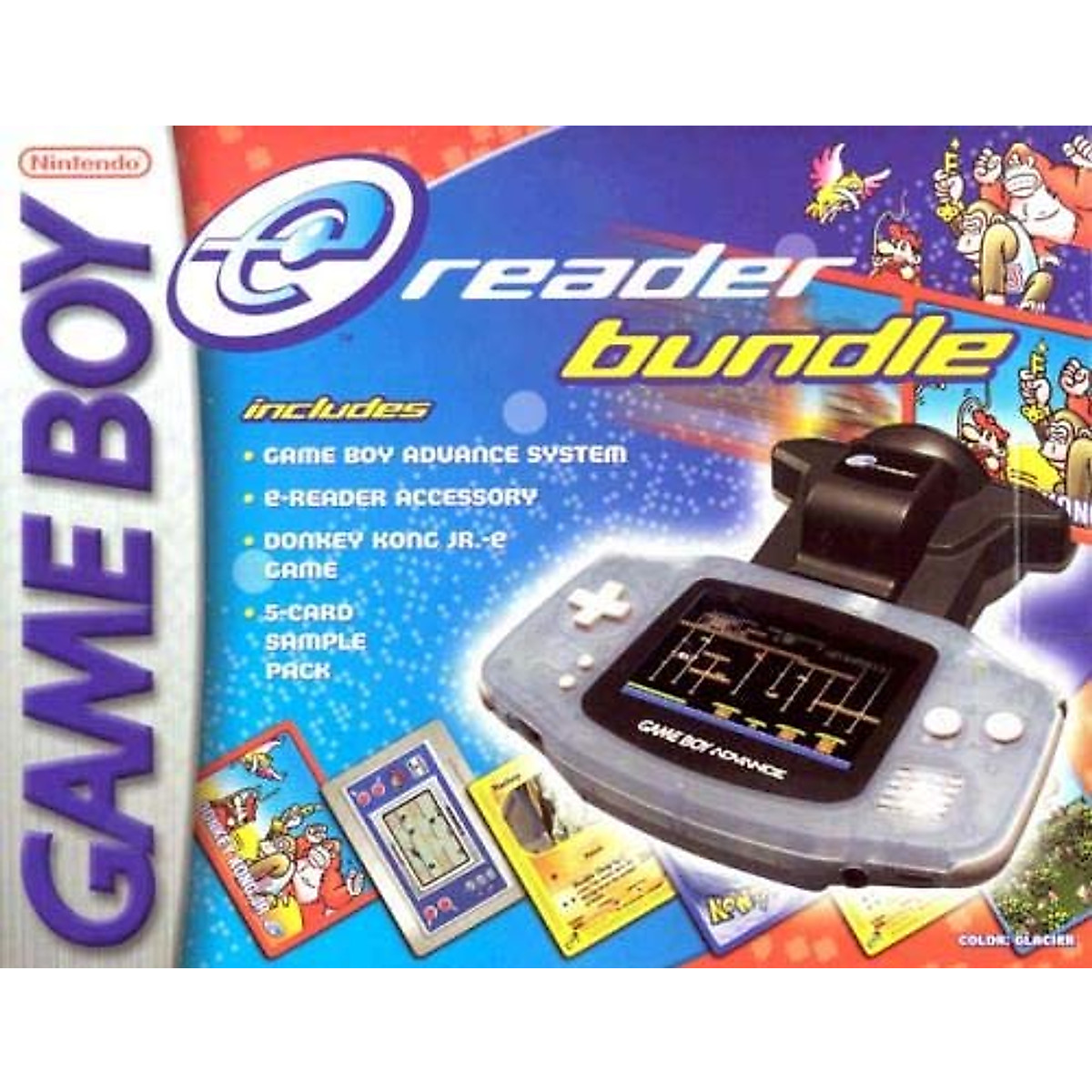 Glacier Game Boy Advance with e-Reader Bundle