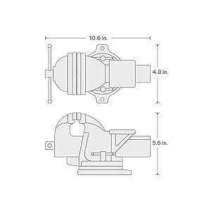 TEKTON 4 Inch Swivel Bench Vise | 54004