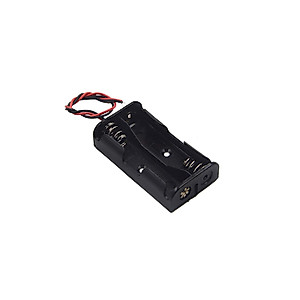 LampVPath (Pack of 3 2 AA Battery Holder, 2 AA Battery Holder with Leads, 2 AA Battery Holder with Wires