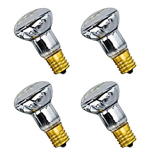 4 Pack Lava Lamp Replacement Bulb R39 E17 30W 120V Reflector Bulbs,Glitter Lamps,Incandescent for Bedroom and Office Bulb Lava Lamp Bulbs,Yellow,Heat Lamp Reflector Bulbs