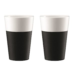 Bistro 11583-01 2-Piece Mug With Silicone Sleeve 0.6L - Black/white
