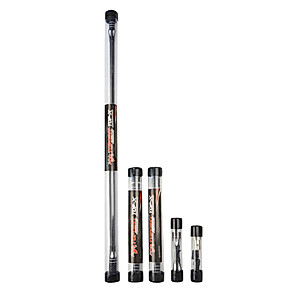 SHARROW 5 Inch 10 Inch 30 Inch Archery Stabilizer Balance Bar Set Detachable Pure Carbon Fiber Vibration Dampene Recurve Bow Accessory Hunting (Silver)