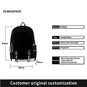 ItsFunneh Krew District Bag Harajuku Funny Backpack Adults Kids 2022 Casual Rucksack Unisex Daypack (WP10903-6)