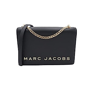 Marc Jacobs M0015908 Black Gold Hardware Medium Women's Leather Crossbody