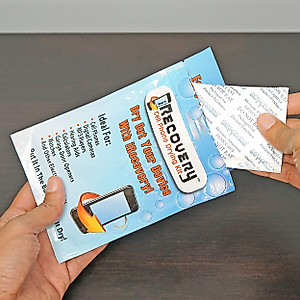 iRecovery Cell Phone Drying Kit - Save Your Wet iPhone, iPod, Watches, Hearing Aids, Cell Phones, MP3 Players, Etc. from Water Damage! - IR33-IPHONE