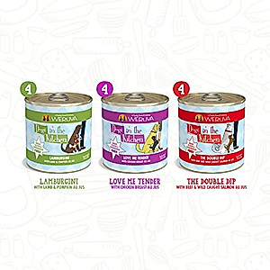 Weruva Dogs in the Kitchen, Variety Pack, Doggie Dinner Dance!, Wet Dog Food, 10oz Cans (Pack of 12)