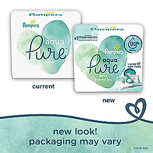 Pampers Aqua Pure Sensitive Baby Wipes 1X Pop-Top 56 Count