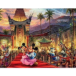 Ceaco - 4 in 1 Multipack - Thomas Kinkade - Disney Dreams Collection - Tangled, Sleeping Beauty, Peter Pan, & Mickey and Minnie - (4) 500 Piece Jigsaw Puzzles