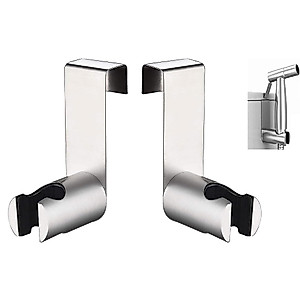 Handheld Bidet Sprayer for Toilet Portable Pet Shower Toilet Water Sprayer Seat Bidet Attachment Bathroom Stainless Steel Spray for Personal Hygiene (Hook)