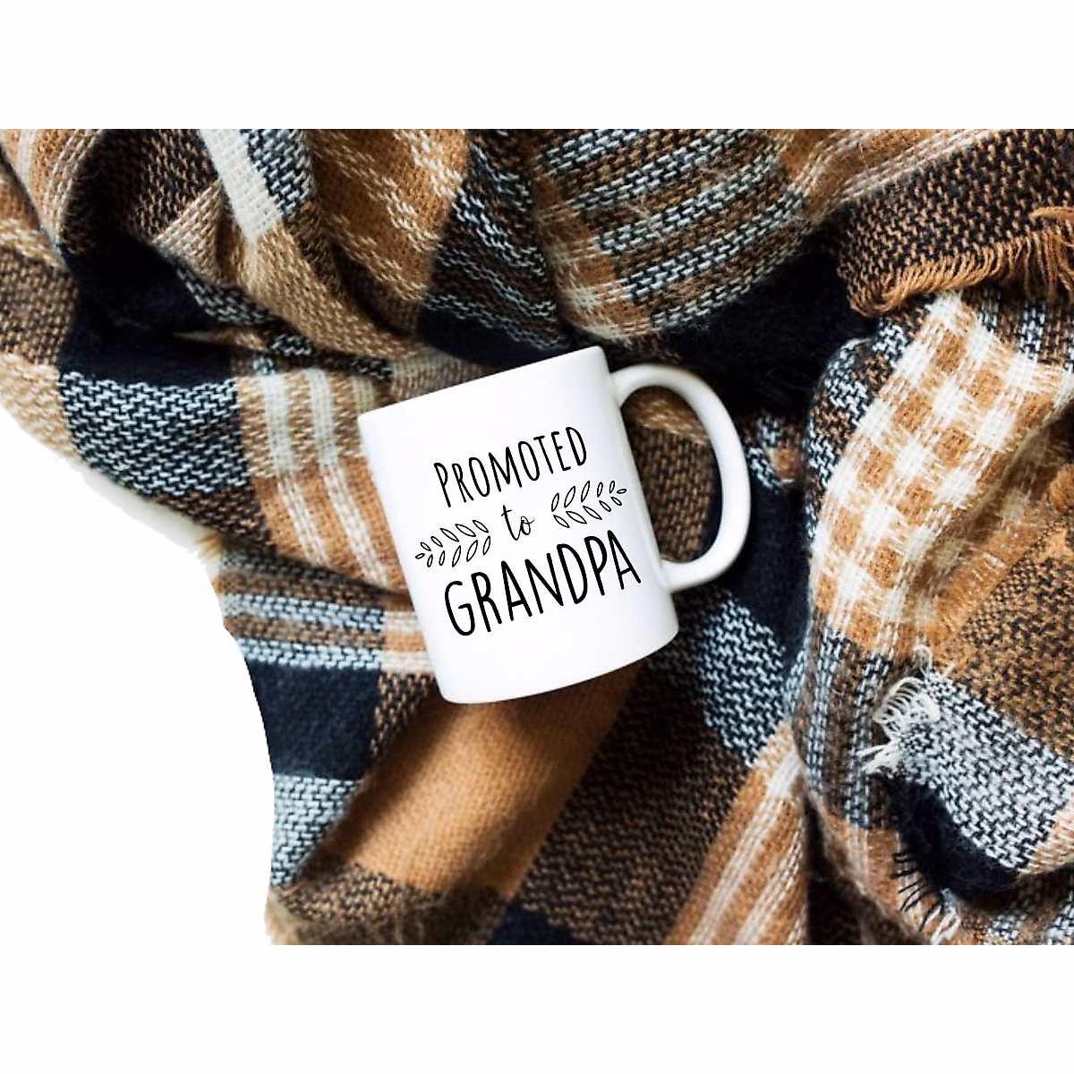 Pregnancy Announcement For Grandparents Coffee Mugs - Grandma To Be & Grandpa to Be 11 oz Mugs - Great Pregnancy Reveal Idea For Baby Announcement - Mug Set - Promoted to Grandma & Grandpa