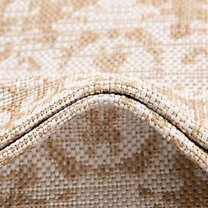 Rugs.com Jill Zarin Outdoor Collection Rug – 6' x 9' Blue Flatweave Rug Perfect for Bedrooms, Dining Rooms, Living Rooms