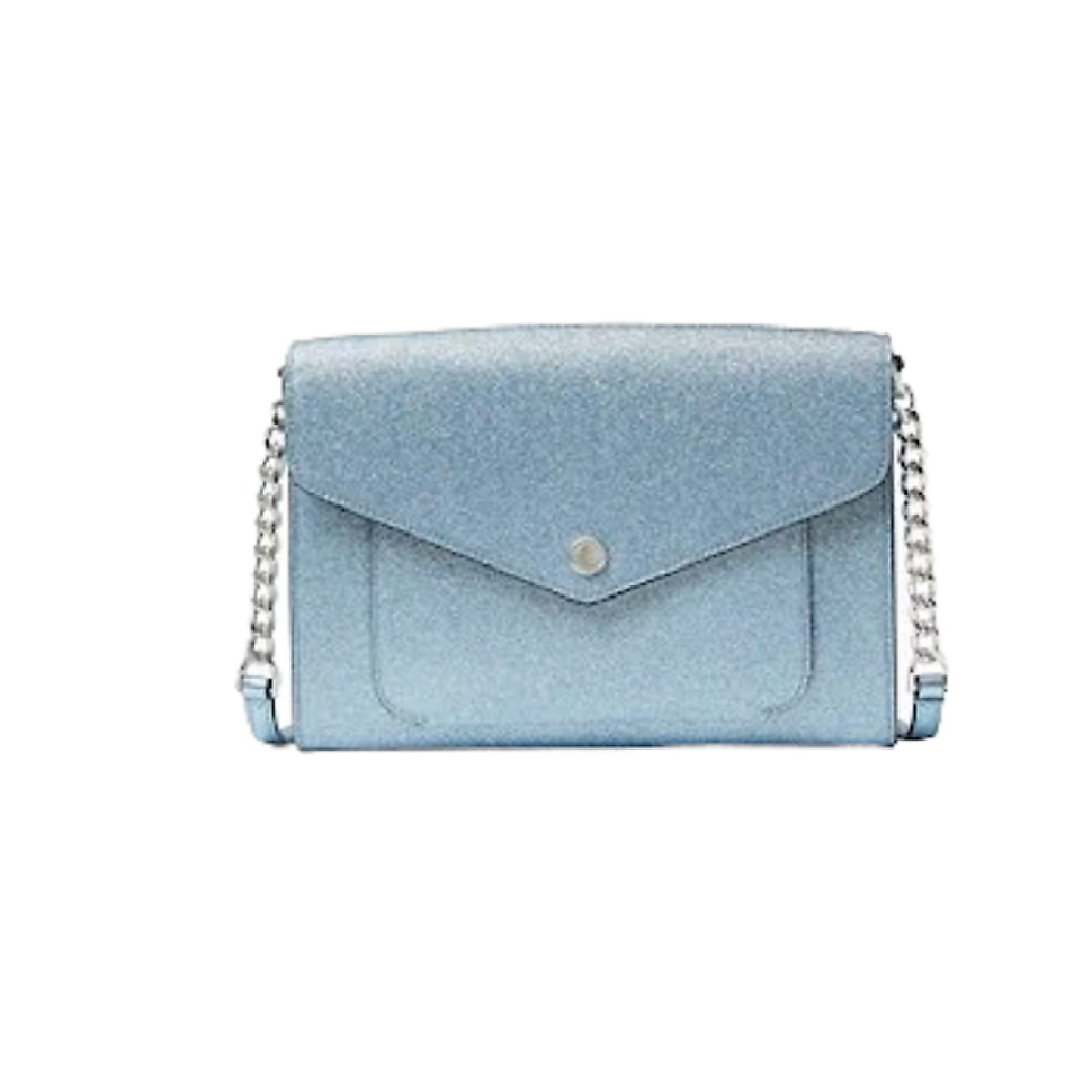 Kate Spade New York Tinsel Flap Crossbody (Frosty Sky Blue)
