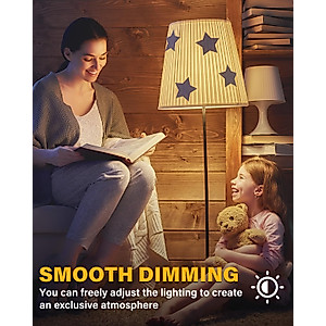 TobeBright A19 Vintage LED Edison Light Bulbs, 4W Equivalent 40W LED Bulbs, 2200K Amber Warm Light Bulbs, E26 Medium Base Spiral Filament Dimmable Light Bulbs for Bedroom Living Room Home, 2-Pack