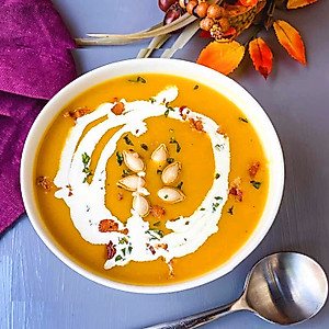 amHomel Ceramic Bowls, 28 Ounce for Cereal, Dessert, Salad and Soup, Chip Resistant, Dishwasher and Microwave Safe, Porcelain Bowls for Eating, Set of 4(White)