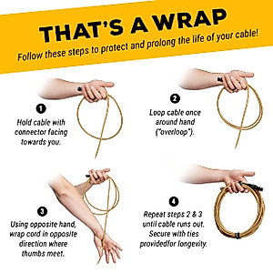 GLS Audio 15 Foot Mic Cable balanced XLR patch Cords XLR male to XLR Female 15 FT microphone Cables Brown Yellow Tweed Cloth Jacket - 15 Feet Mike P