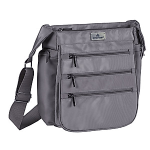 Organizzi™ Cross-Body DayBag with RFID Protection - Assorted Colors (Grey)