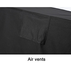 Dnalrhoi Black Generator Cover for Universal Generators,Heavy Duty Thicken 600D Polyester with Elastic Hem,Waterproof Weather/UV Resistant,Fits for 4000-6500 Watt(26''L x 20''W x20''H)