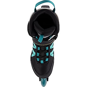 K2 Skate Kinetic 80, Black_Turquoise, 9.5