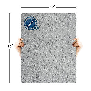 MOHOM 15" x 12" Wool Pressing Mat 100% New Zealand Felted Wool Ironing Mat Pad Blanket for Quilter, Sewing, Quilting Supplies and Notions