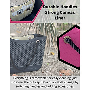 BuildABagg MauiBagg: Customize Your Large, EVA, Multipurpose Tote. Create Your Own Style. Washable, Open Tote Bag for the Beach, Boat, Pool & Sports. Tip-Proof & Fade Resistant (Black)