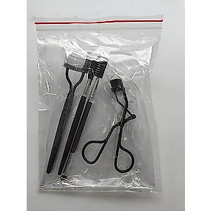 Eyelash Comb Brush Tools EBANKU 4pcs Eyebrow Brush Comb Eyelashes Curler Lash Separator Tool Double Ended Professional Eye Brow Spoolie Brushes for Makeup Grooming (Black)