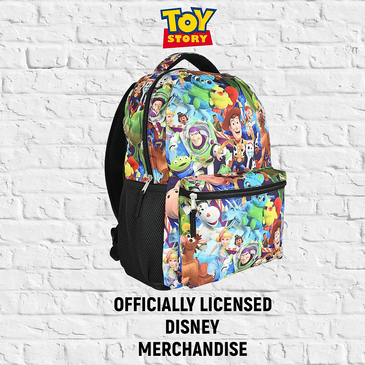 Disney Toy Story Backpack For Kids | Woody, Buzz Lightyear Bookbag For Toddlers, Boys, Girls | Officially Licensed Pixar Backpacks For Toys