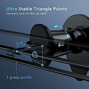 SUPERONE Mag Safe Car Mount Vent, Magnetic Car Holder for iPhone 15 14 13 12 Pro/Max/Plus/Mini, [Strong Magnet Strength] 360 Degrees Adjustable, Mag Safe Accessories