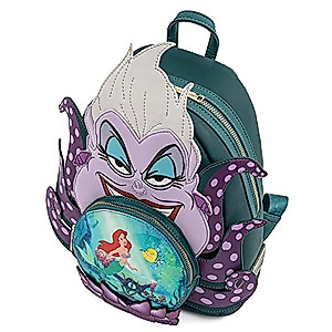 Loungefly Disney Villains Scene Ursula Crystal Ball Womens Double Strap Shoulder Bag Purse