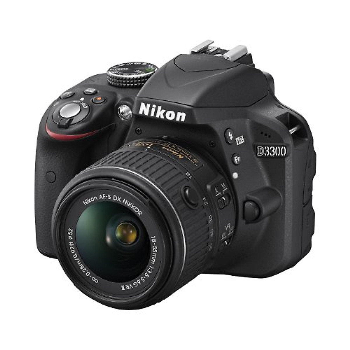 Nikon D3300 24.2 MP CMOS Digital SLR with Auto Focus-S DX Nikkor 18-55mm f/3.5-5.6G VR II Zoom Lens (Black)